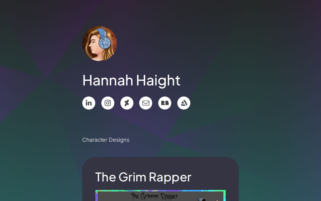 Hannah Haight Character Designs and Concept Art